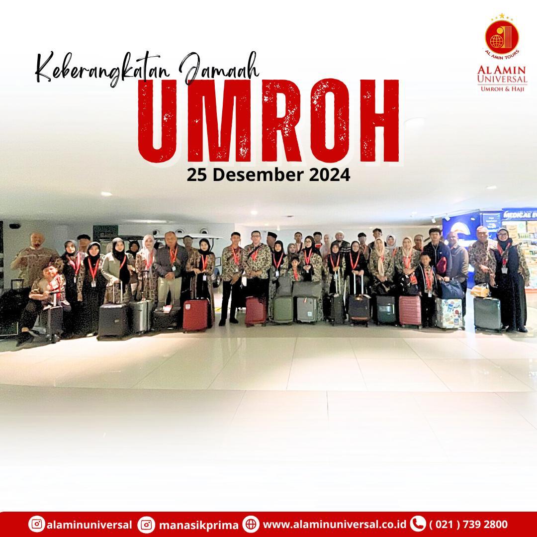 Keberangkatan Umroh 25 Desember 2024 – Alamin Universal